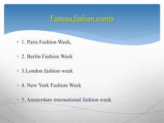 Powerpoint on fashion | PPTX