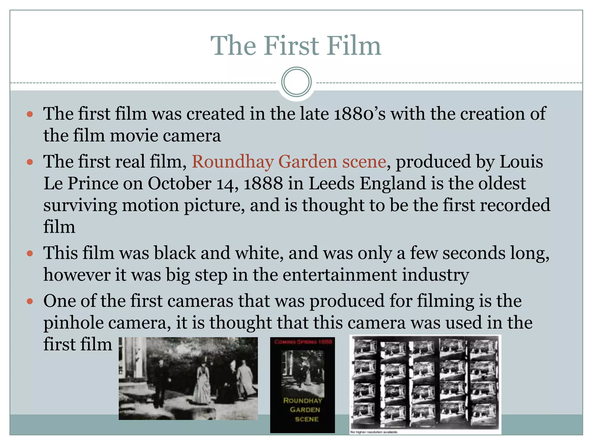 Powerpoint on film history | PPTX