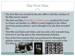 Powerpoint on film history | PPTX