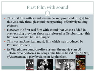 Powerpoint on film history | PPTX