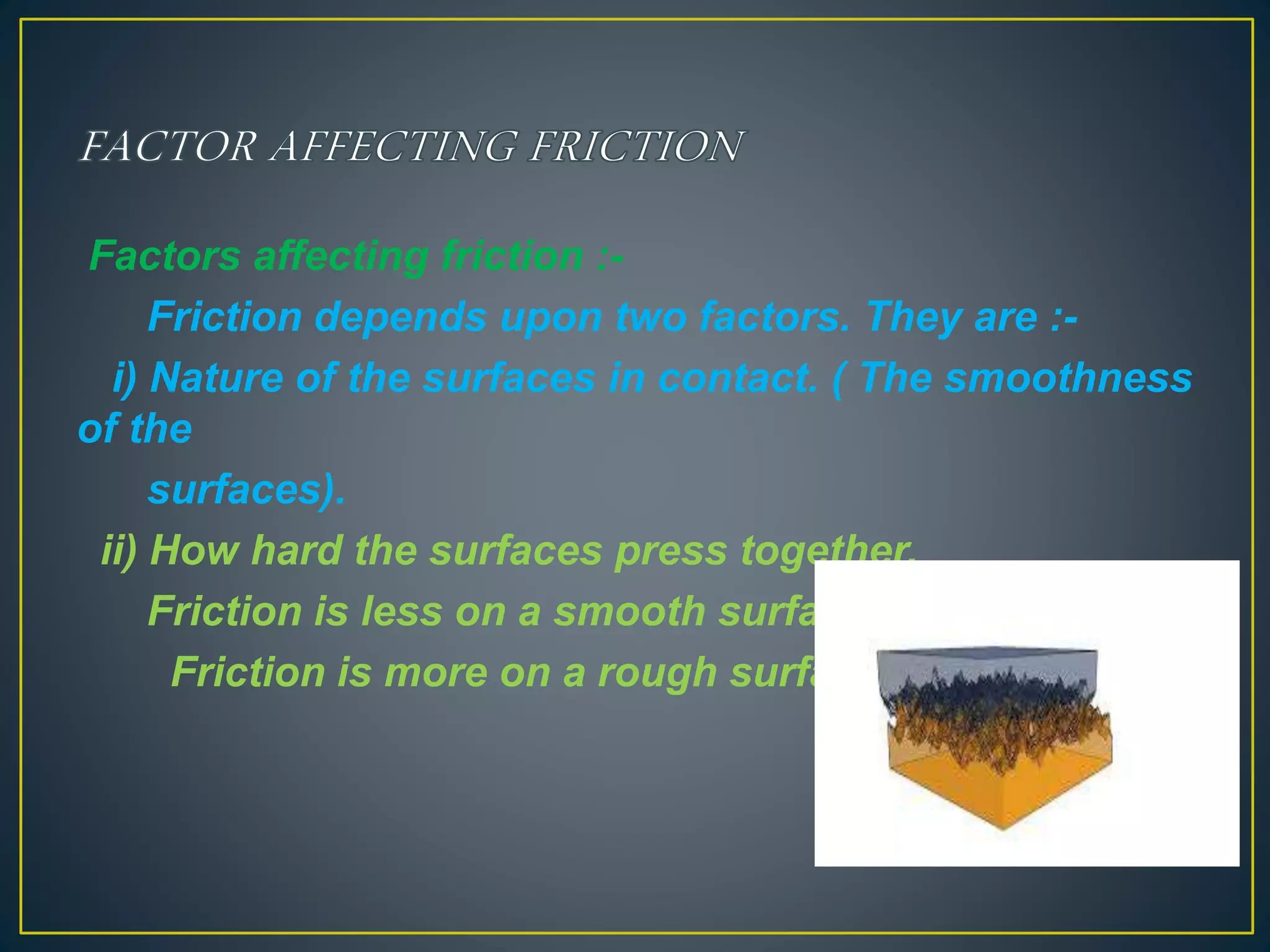 Power Point On Friction Ppt