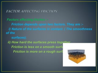 Power point on friction | PPT