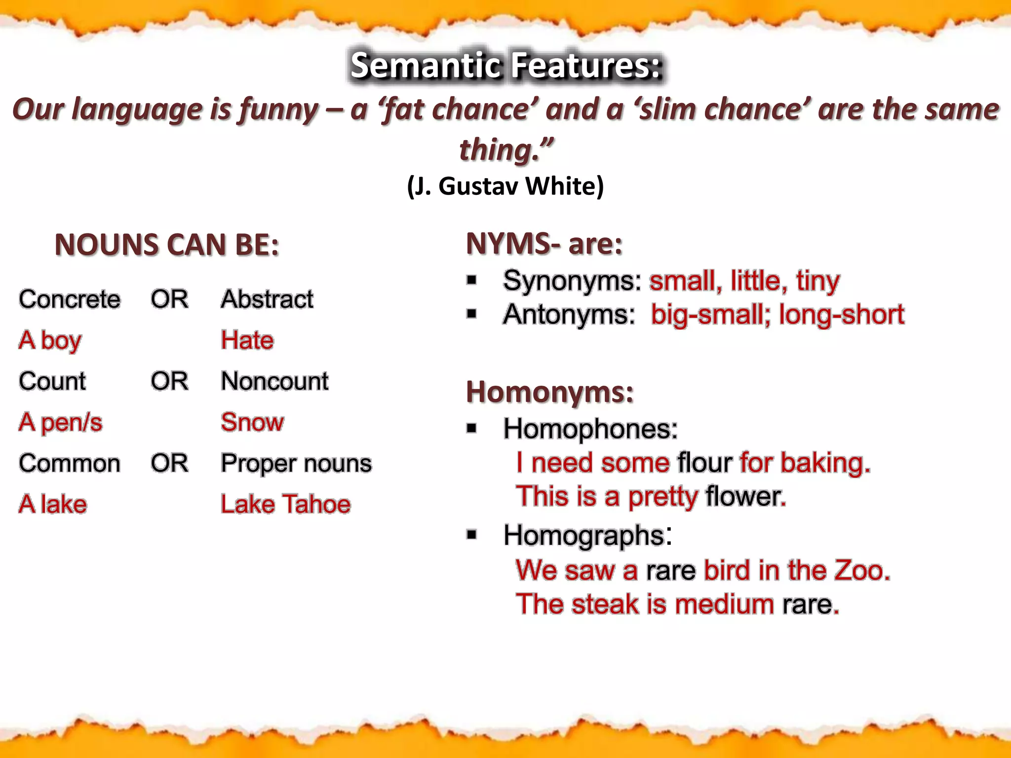 Powerpoint on Lecture 5. Semantics | PPT