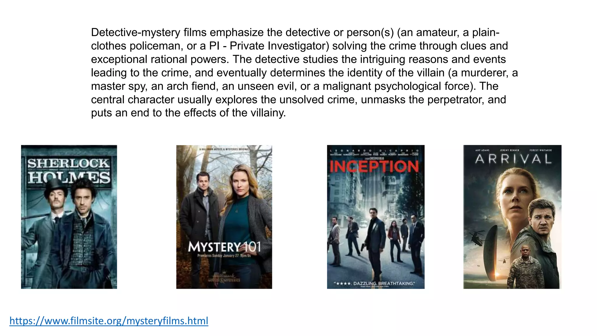 mystery movies | PPTX