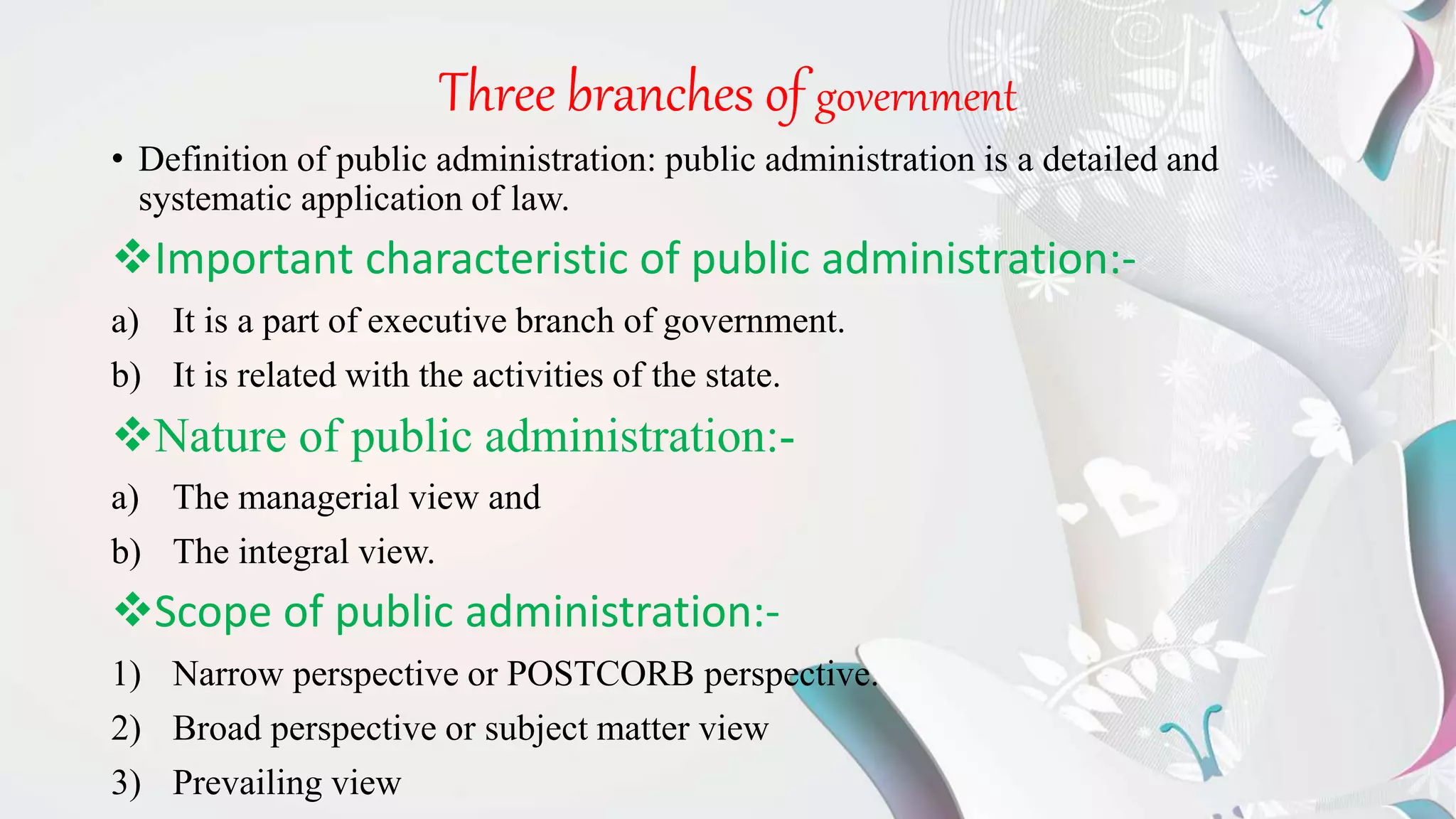 Powerpoint on public administration | PPTX