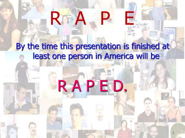 Powerpoint On Rape Final With Pictures | PPTX