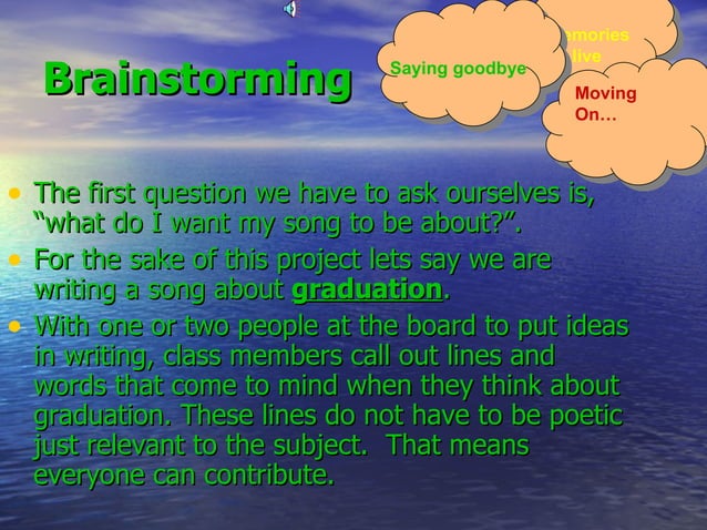 Power point on songwriting | PPT | Music | Entertainment