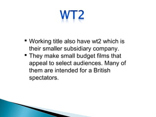 Working Title Film | PPT
