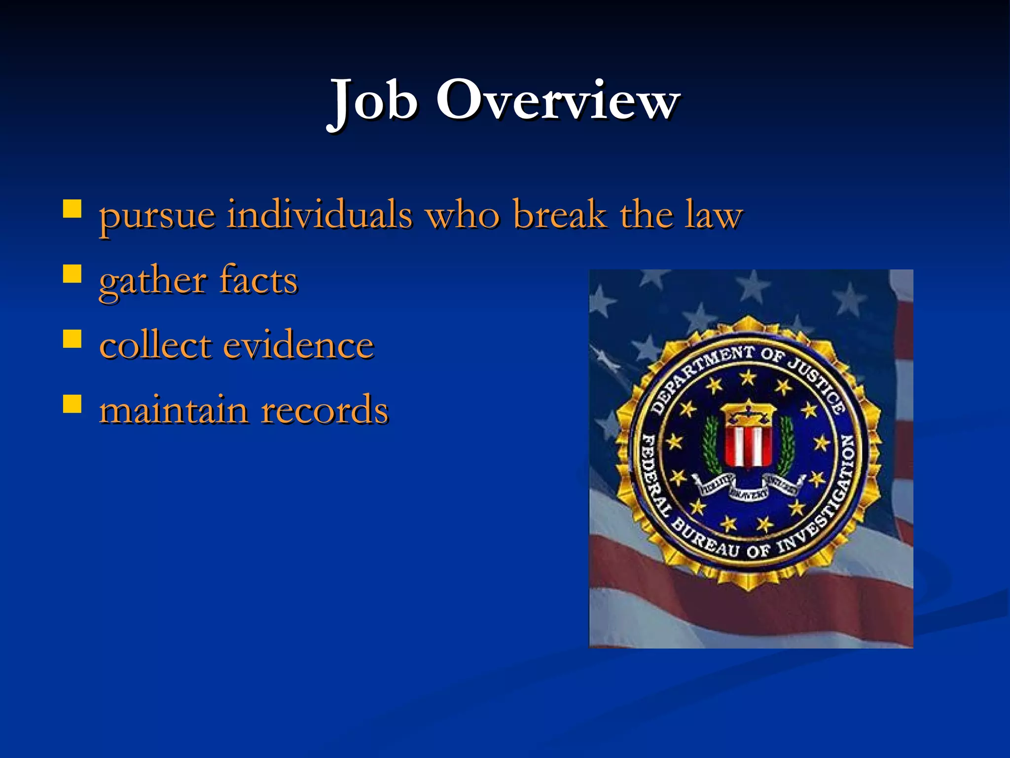 Powerpoint oral presentation fbi agent | PPT