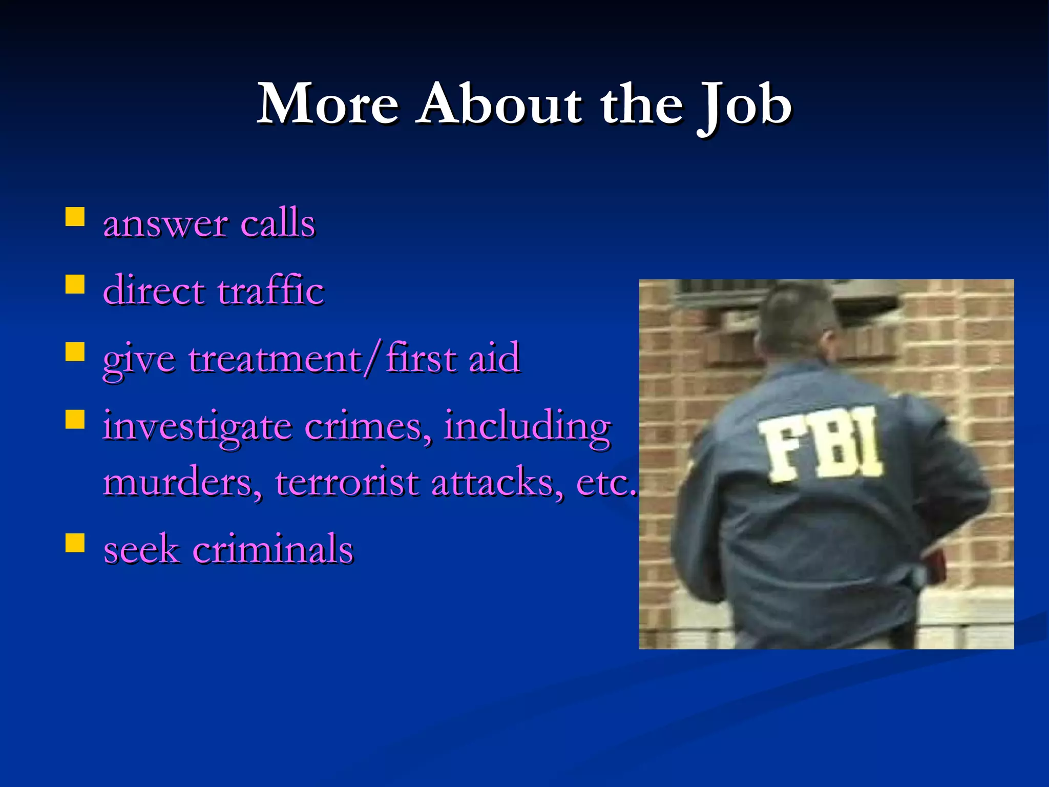 Powerpoint oral presentation fbi agent | PPT