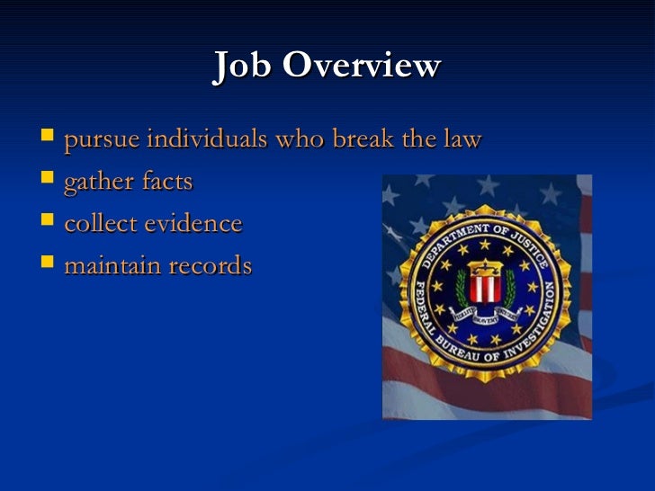 Powerpoint oral presentation fbi agent