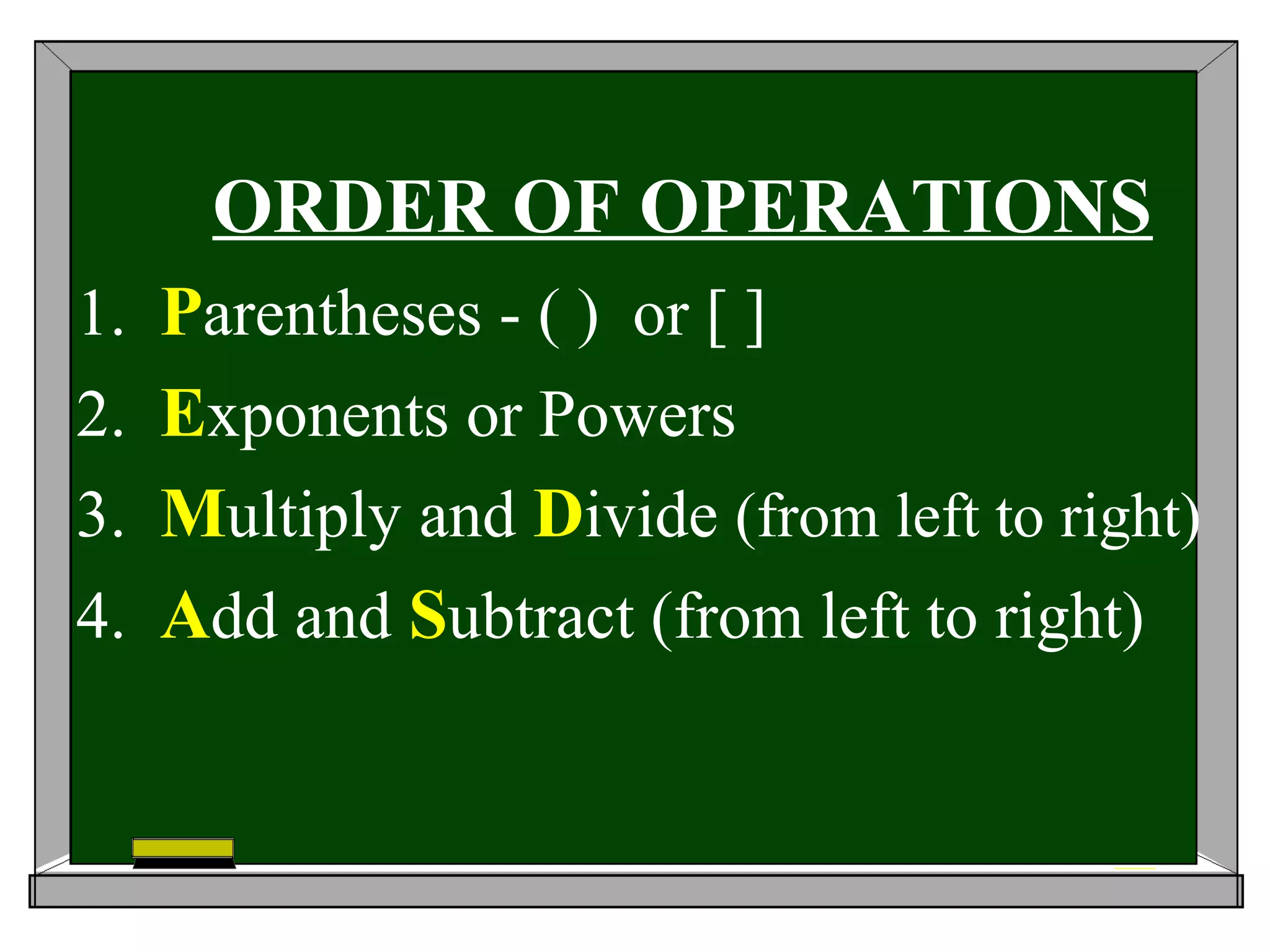 order of operations | PPT