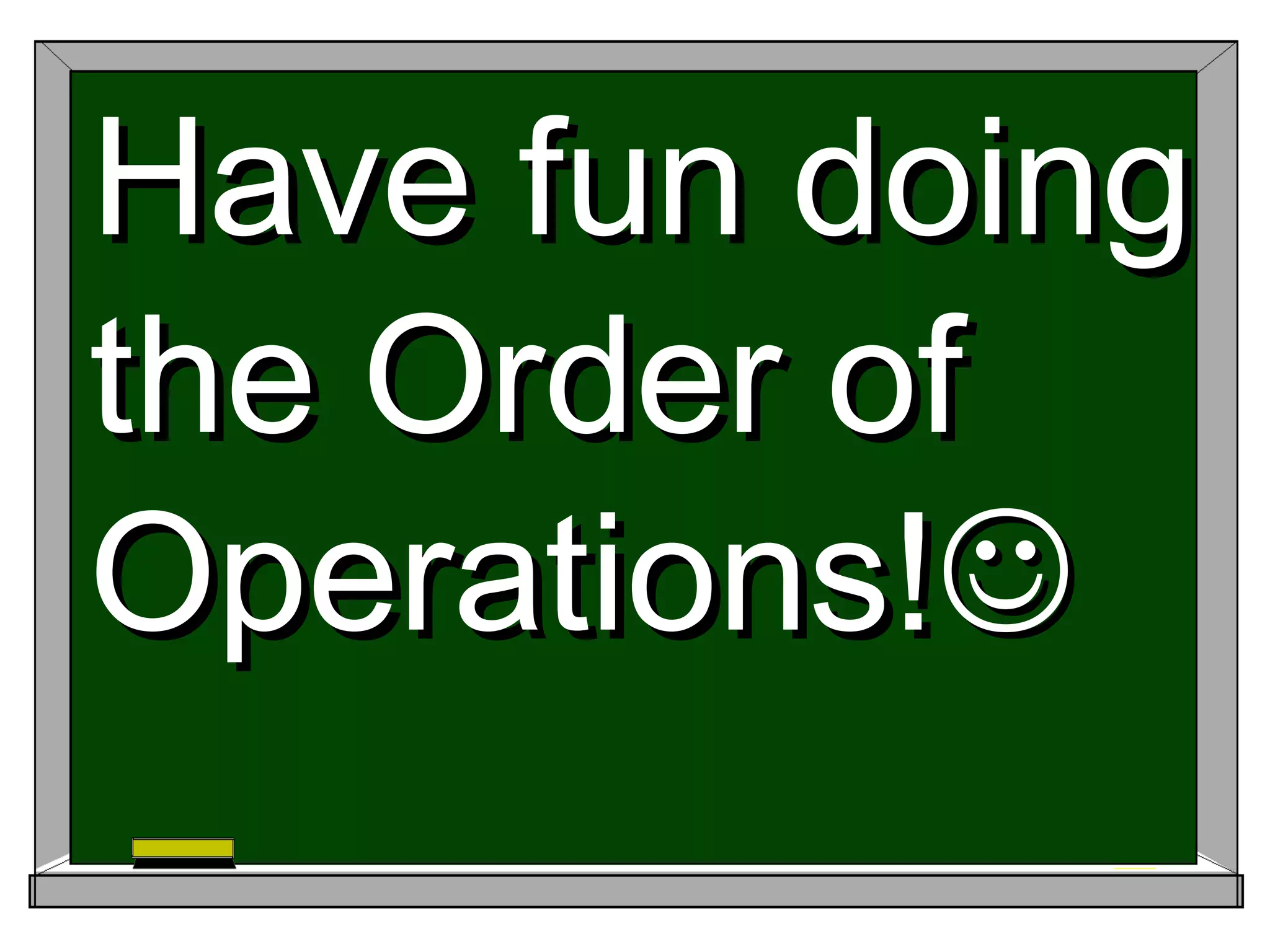 order of operations | PPT