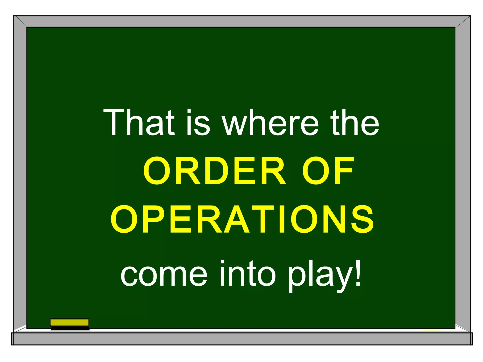 order of operations | PPT