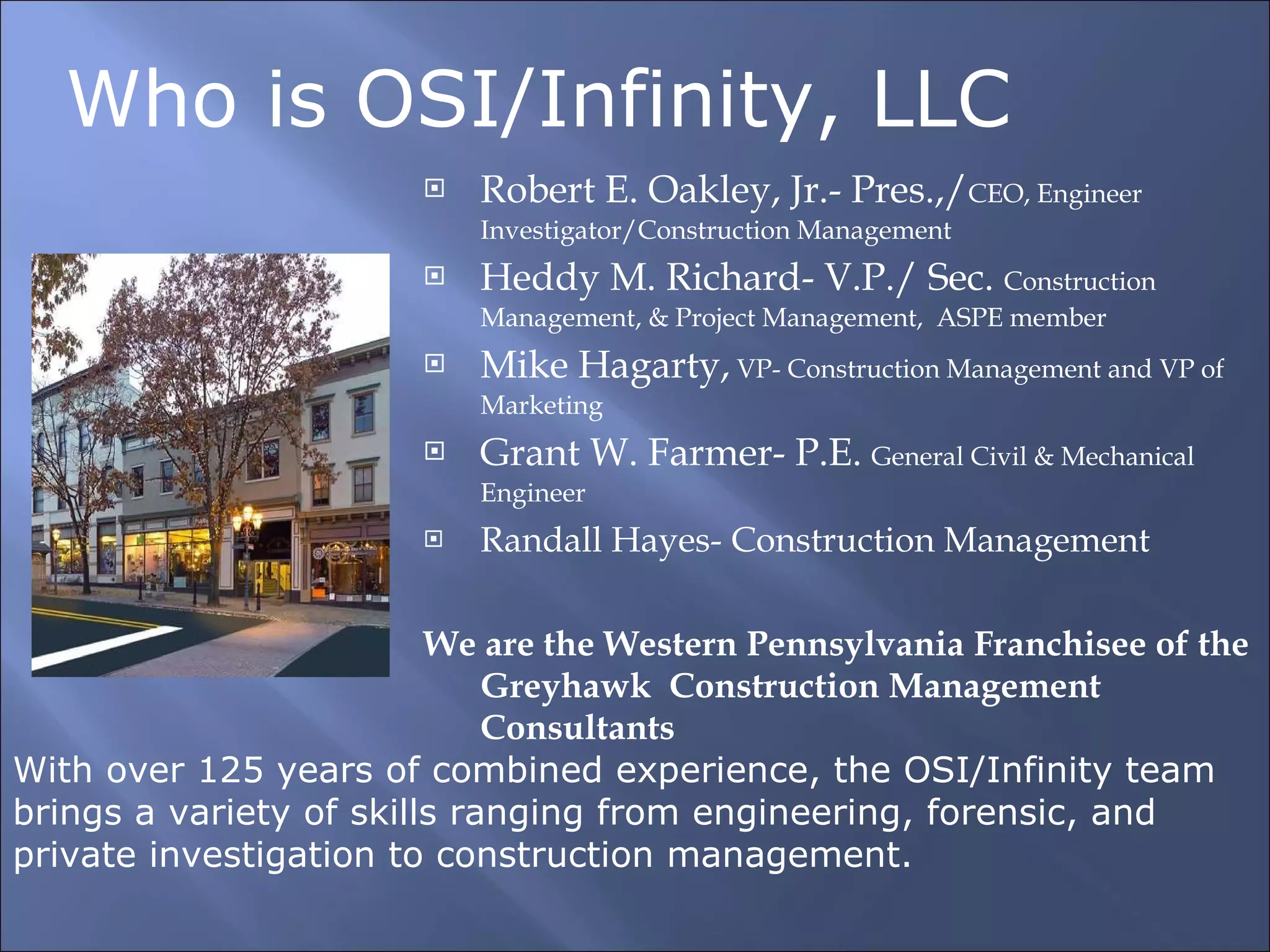 OSI / Infinity LLC ,Power point | PPT