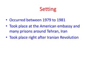 Powerpoint over hostage crisis | PPTX