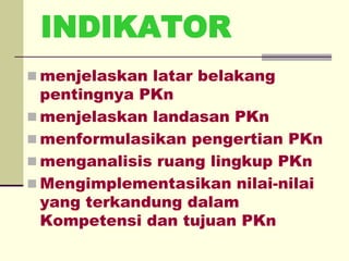 Powerpoint paket 1 Matkul Pkn | PPT