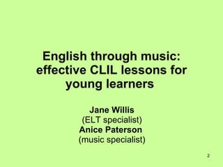 English through Music | PPT