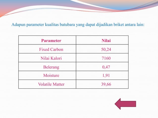 parameter kualitas dan pemanfaatan batubara | PPTX