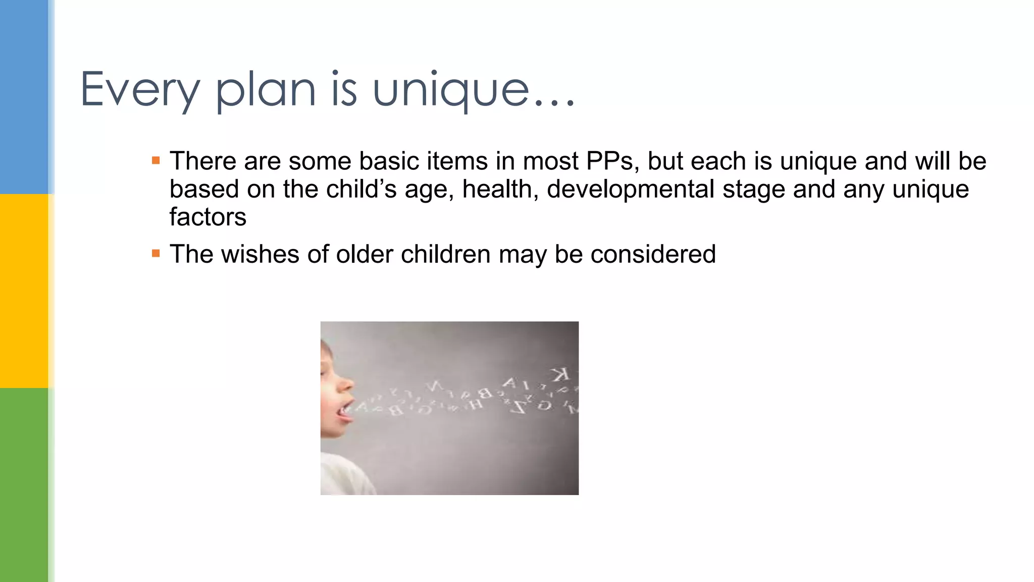 Powerpoint parenting plans for children with special needs | PPTX