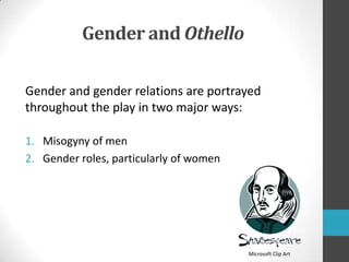 Gender in Othello | PPTX