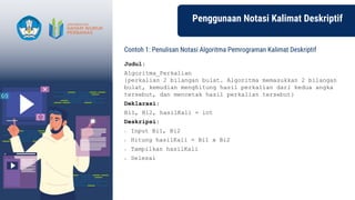 Power Point PB 3 - Penulisan dan Notasi Algoritma Pemrograman.pptx