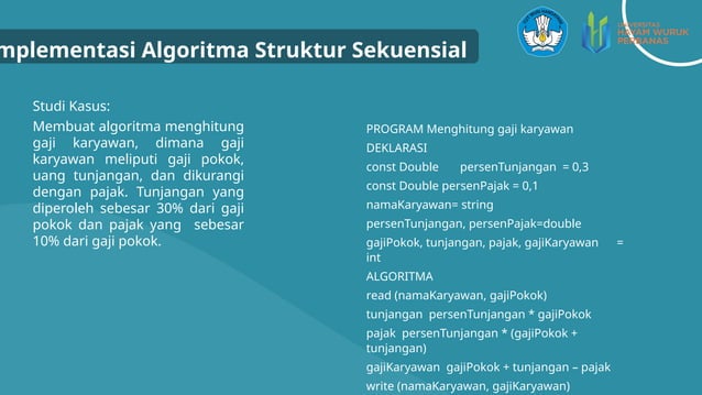 Power Point PB 4 - Struktur algoritma pemrograman Sekuensial.pptx