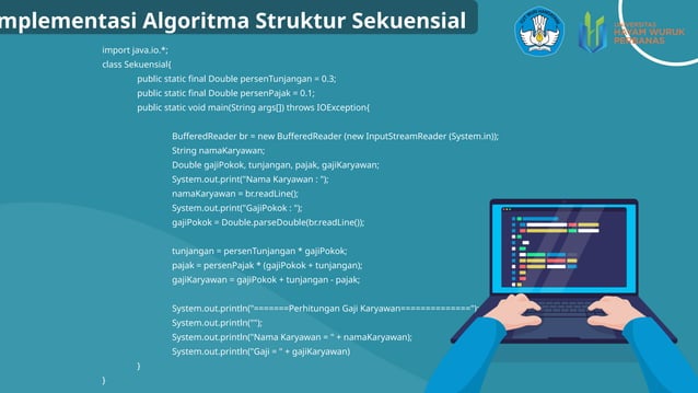Power Point PB 4 - Struktur algoritma pemrograman Sekuensial.pptx