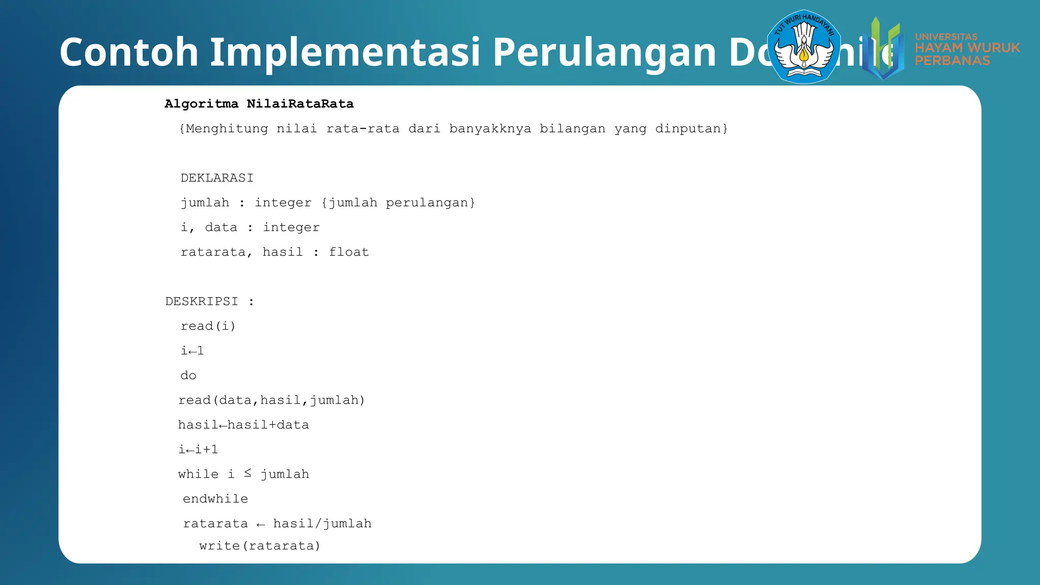 Power Point PB 5 - Struktur Algoritma Perulangan.pptx