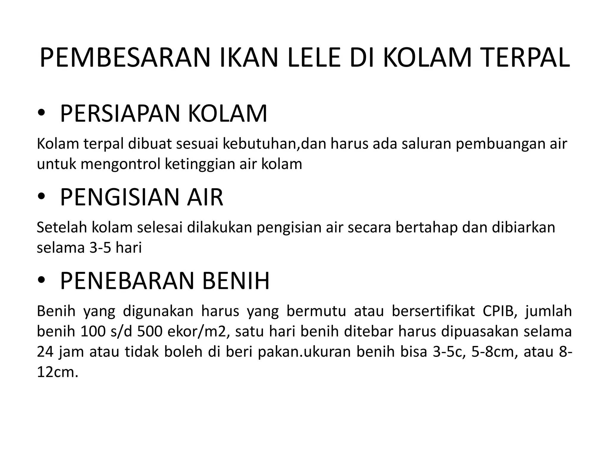 POWER POINT PEMBESARAN LELE 2023 DI LINGKUNGAN DESA.ppt