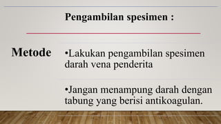 Pemeriksaan retraksi bekuan | PPTX