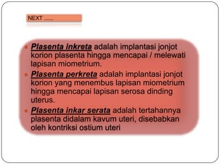 Power point (penanaman plasenta) | PPTX
