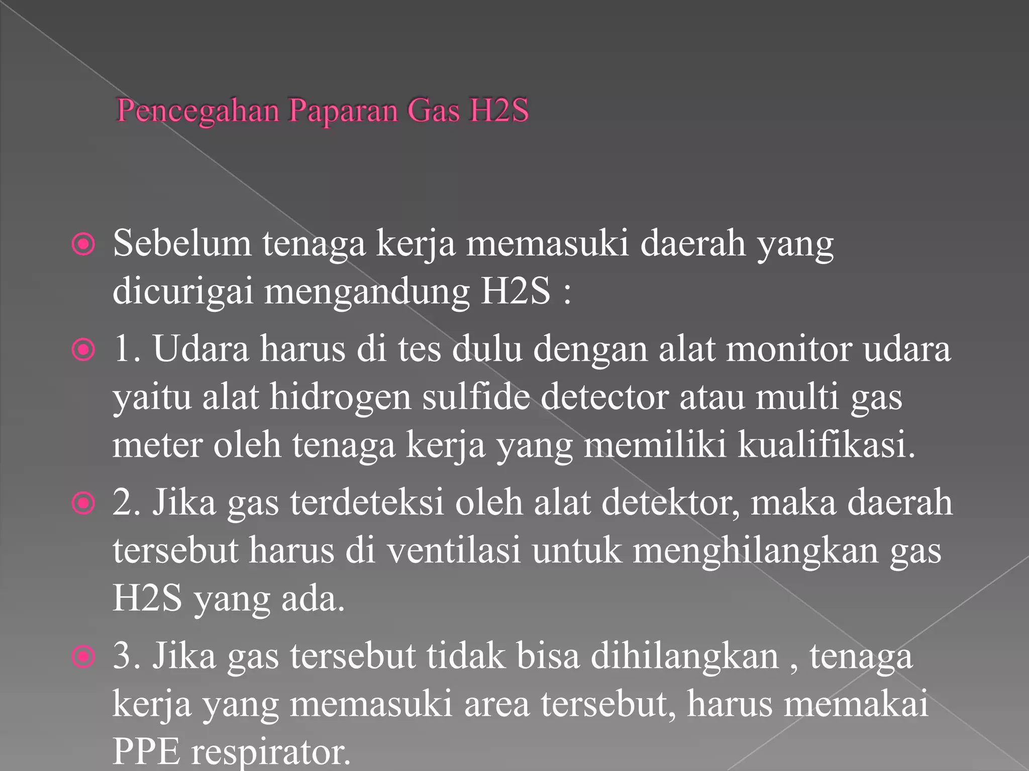 Power point penyehatan udara gas h2 s | PPTX
