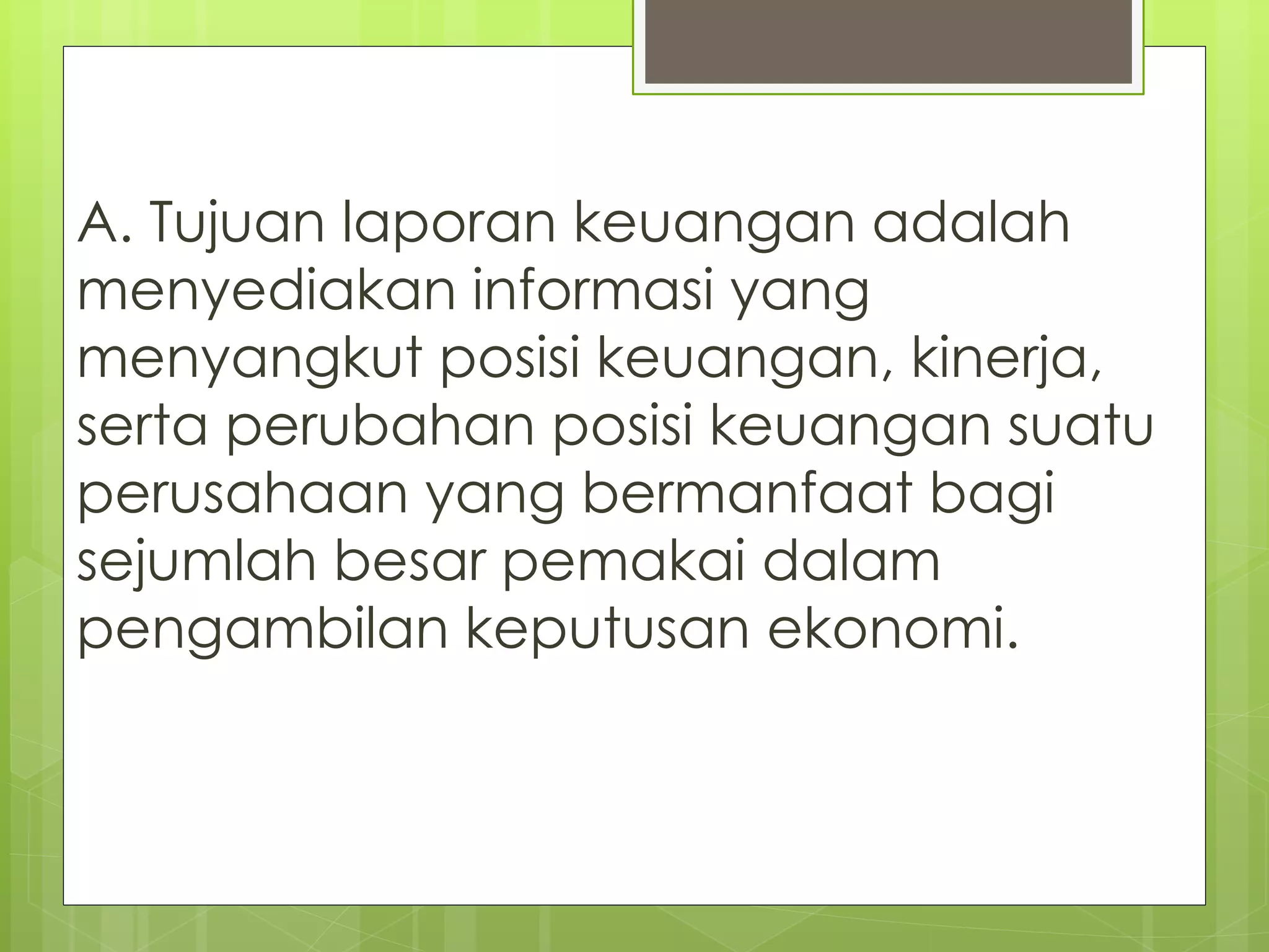 Power point peran & tujuan akuntansi | PPTX