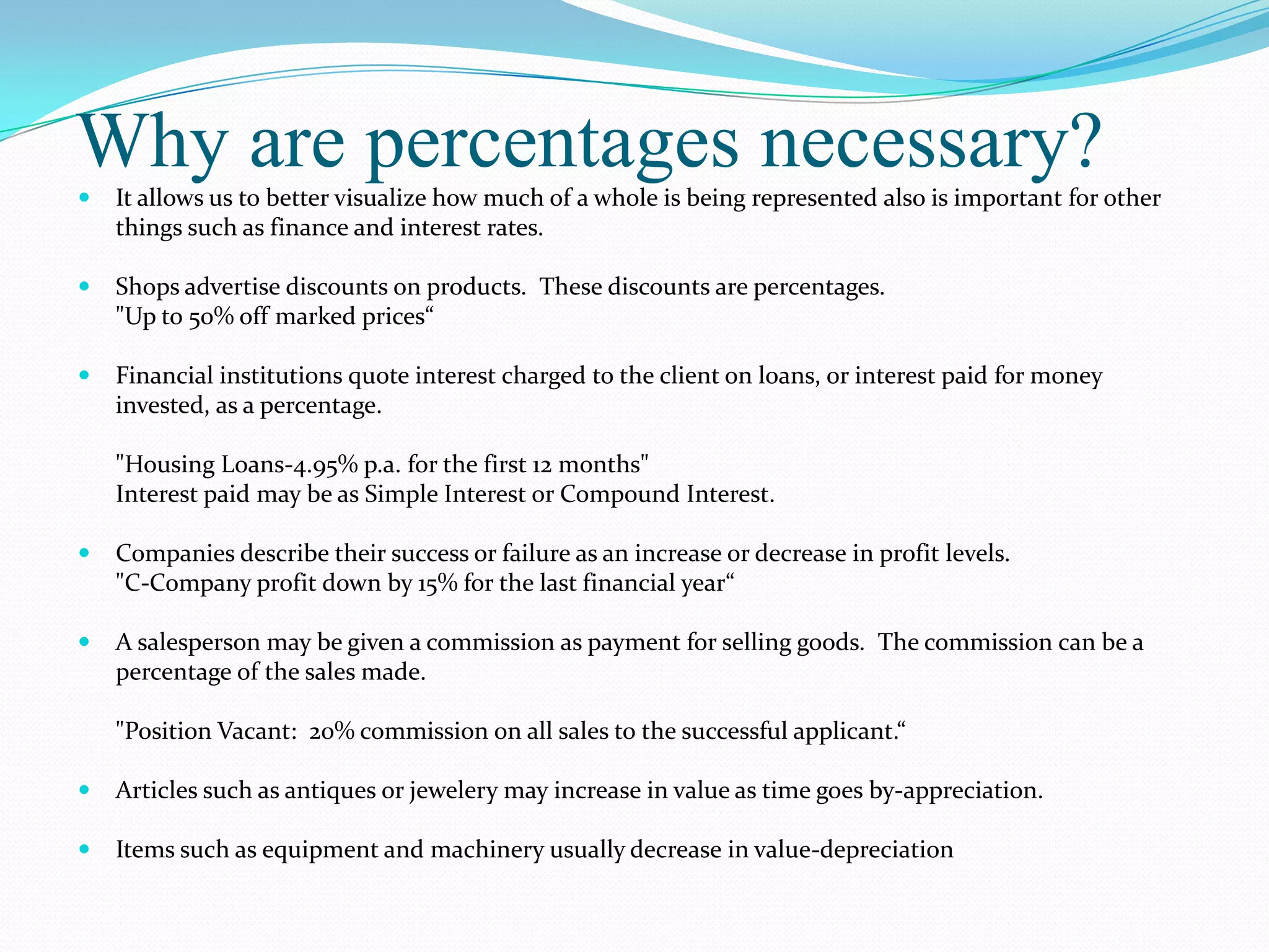 Power point percentages | PPTX | Interest Rates | Economy