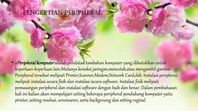 Setting peripheral | PPTX