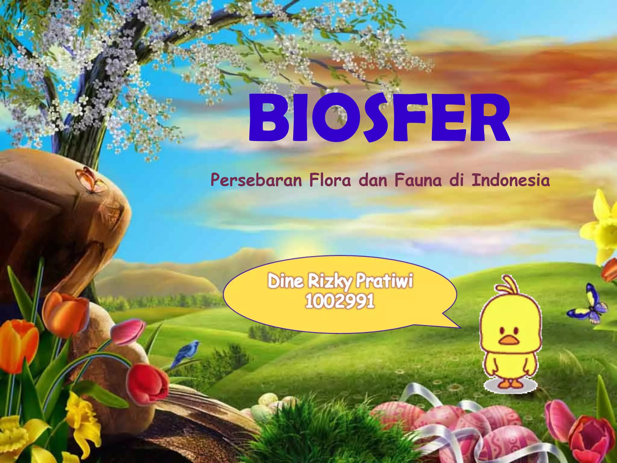 Powerpoint persebaran flora fauna di indonesia | PPT