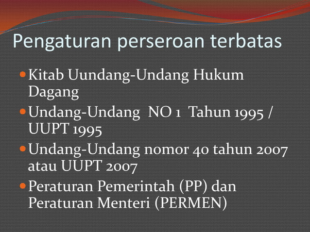 hukum perusahaan | PPTX