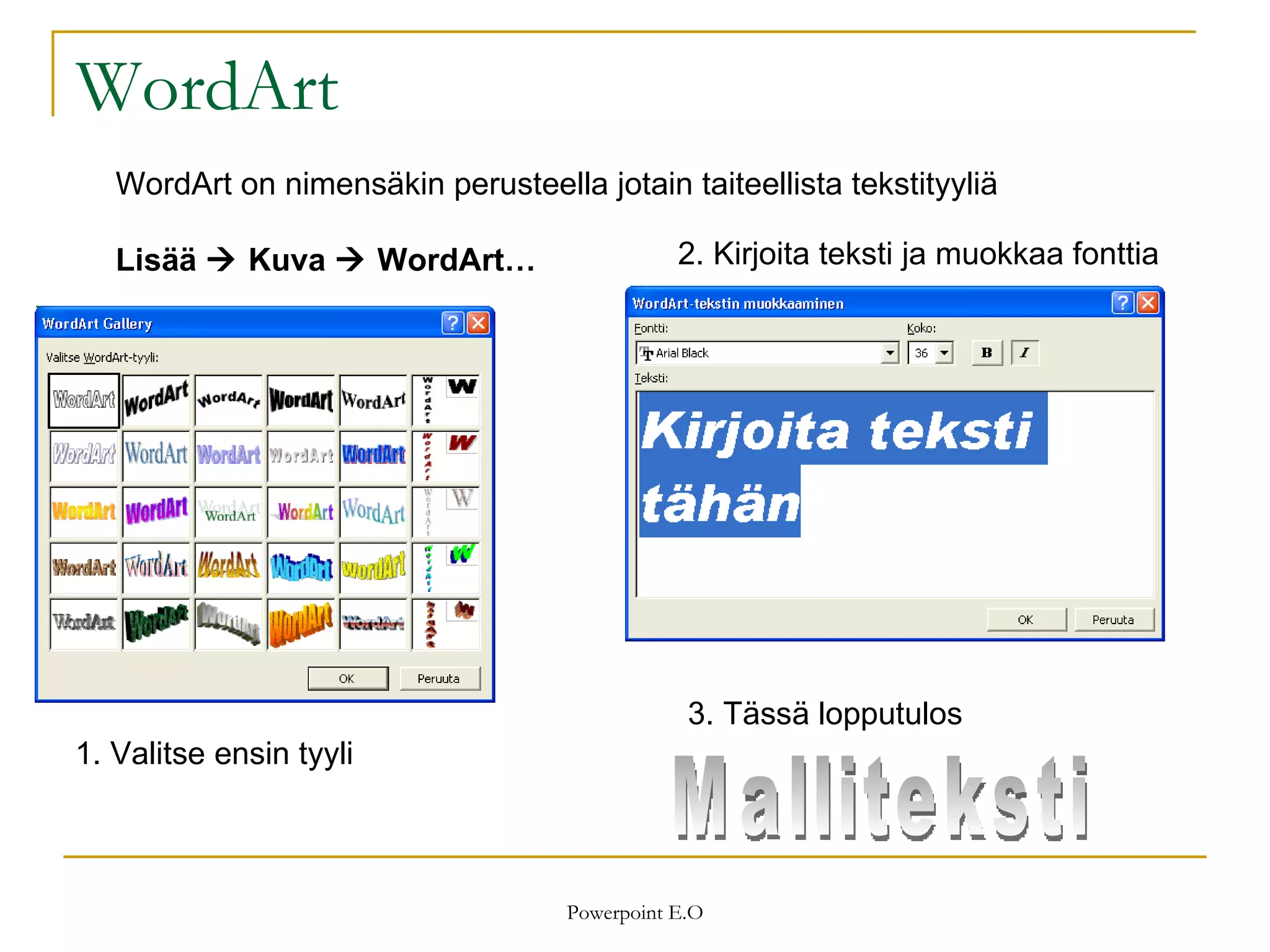 Powerpoint perusteet | PPT