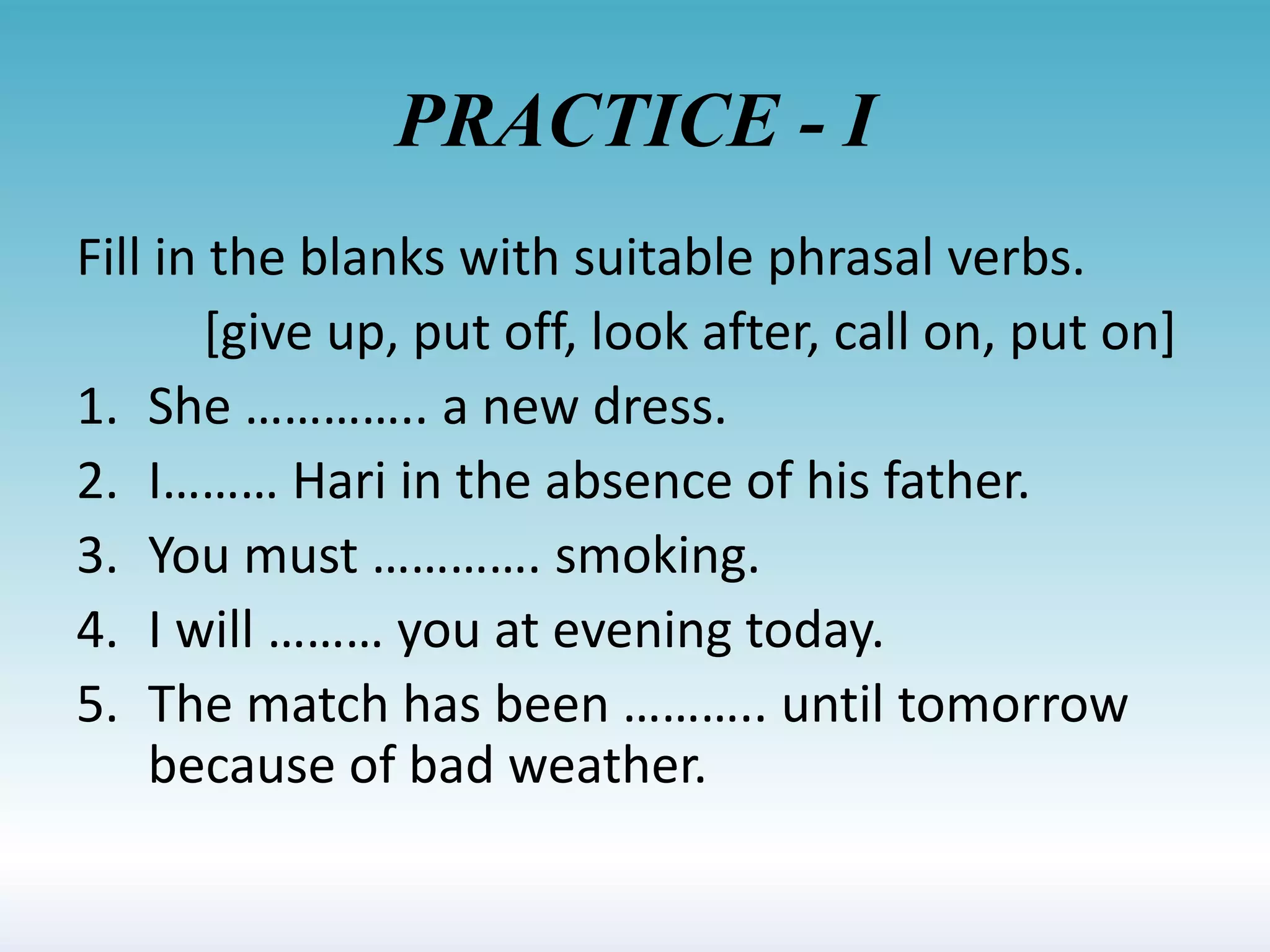 Power point phrasal verbs | PPTX