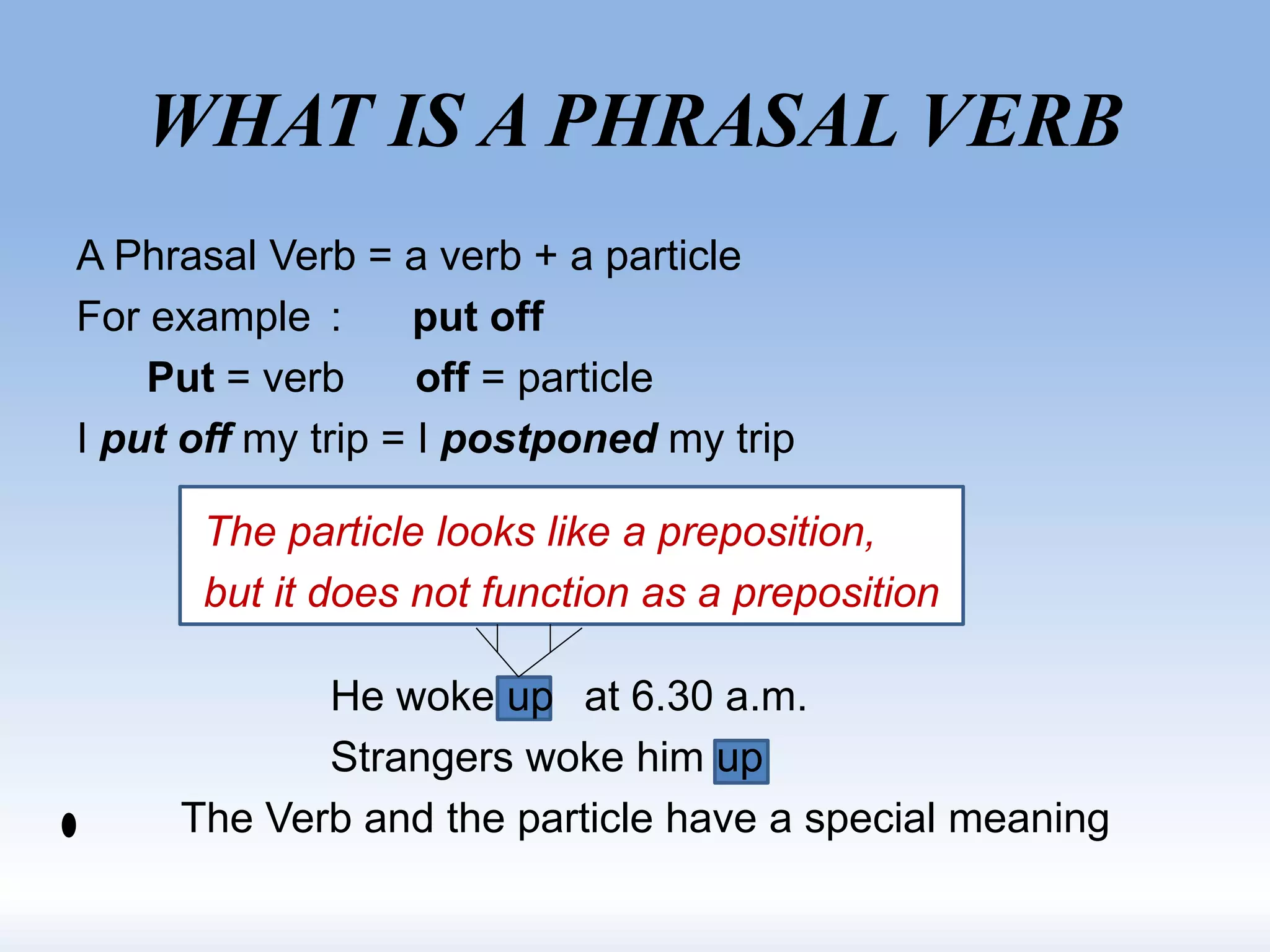 Power point phrasal verbs | PPTX