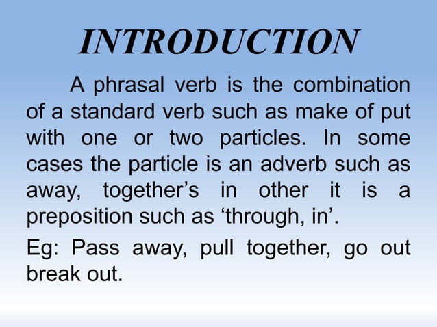 Power point phrasal verbs | PPTX