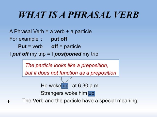 Power point phrasal verbs | PPTX
