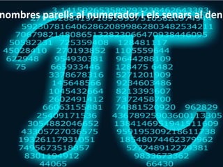 nombre pi | ODP