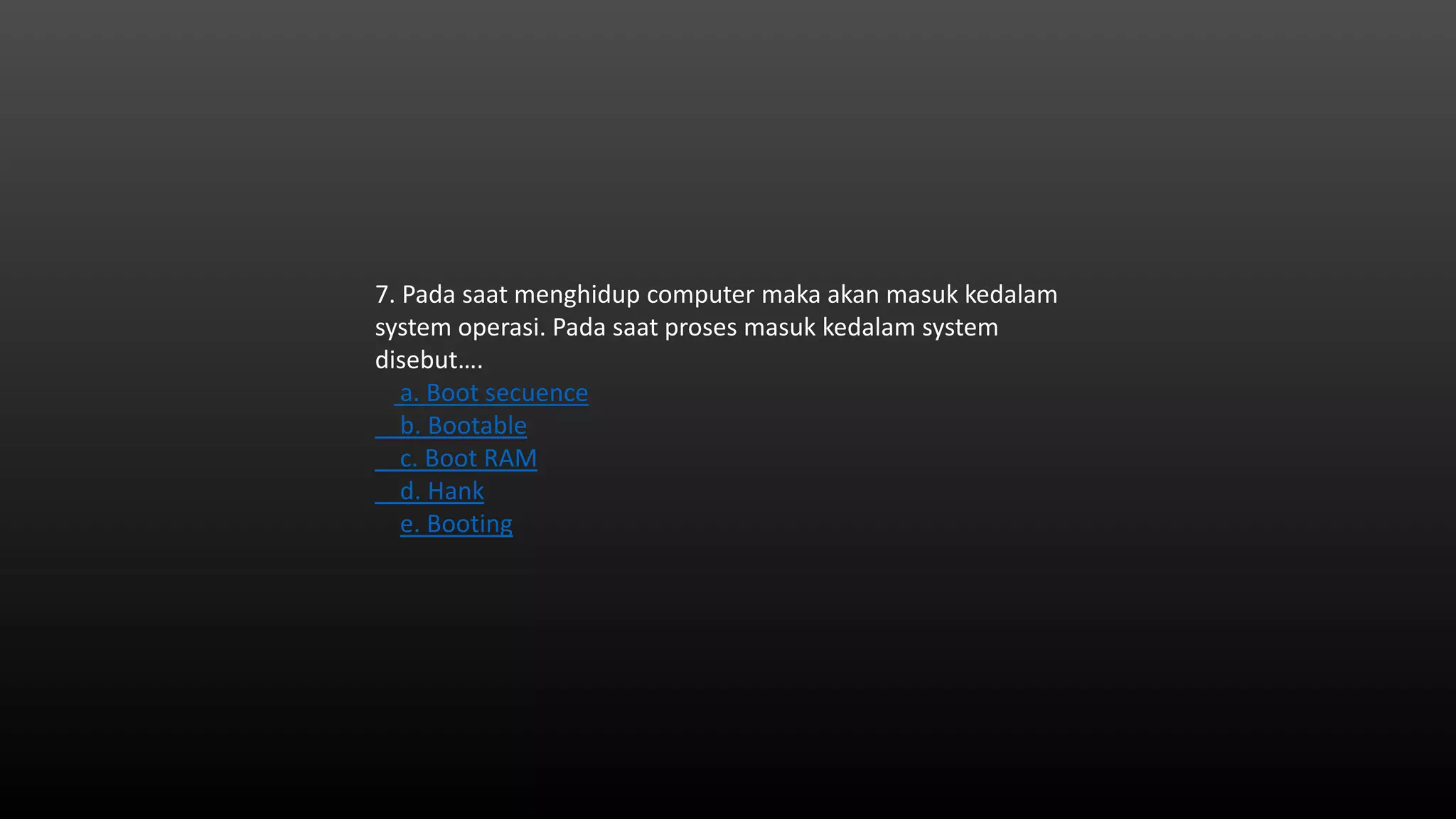 Power point pilihan ganda | PPTX