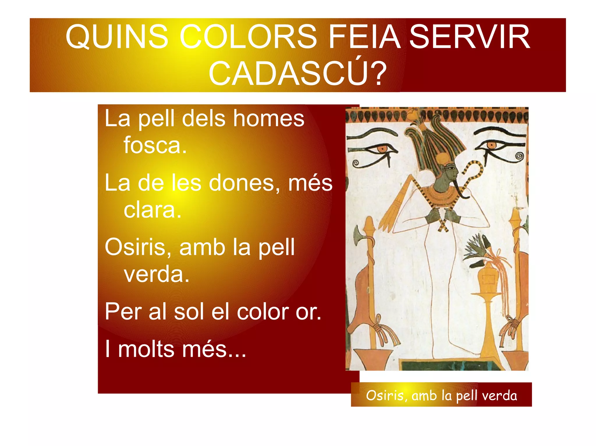 PINTURES DE L'ANTIC EGIPTE | PPT