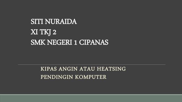 Powerpoint pkk ida | PPT