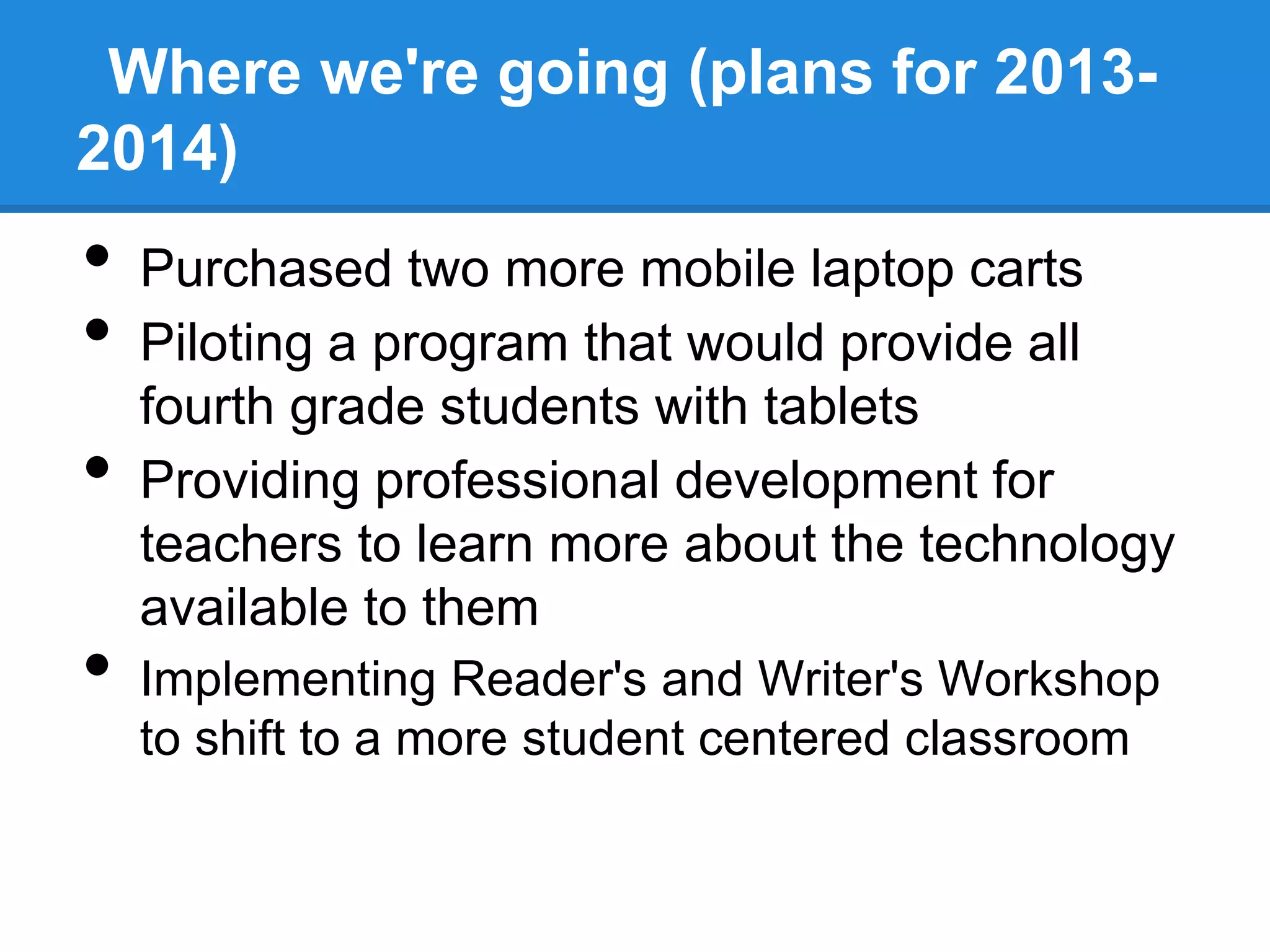 Halstead's plan to adopt 1:1 devices | PPT