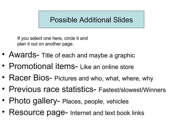 Powerpoint Planning Sheet | PPT