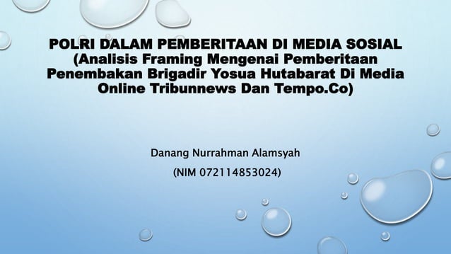 Powerpoint PPT POLRI DALAM PEMBERITAAN DI MEDIA SOSIAL.pptx | Free Download